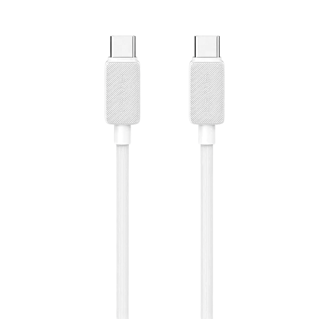 Cable de Datos USB C a Tipo C 60W 3M Blanco SJ701 USAMS