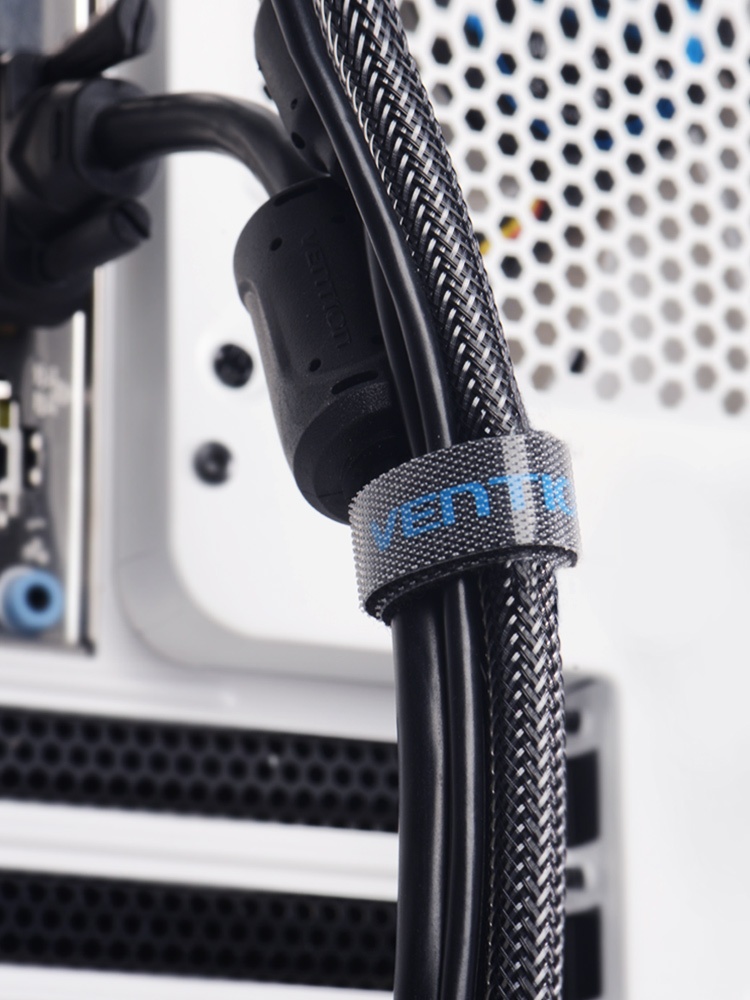 Velcro para Cables 1M / Negro KAABA Vention