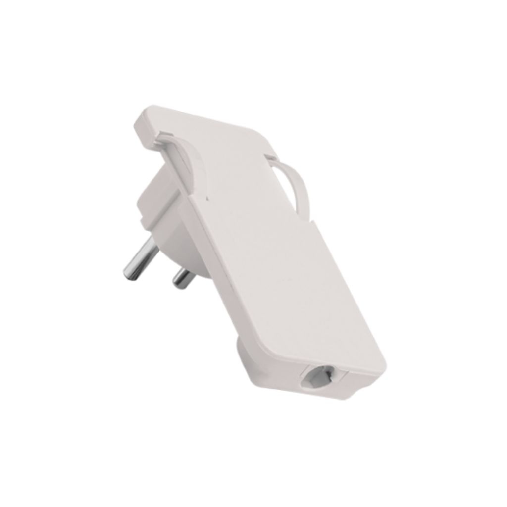 Ficha Plana Schuko 16A 250V 720575 Blanco Conatel