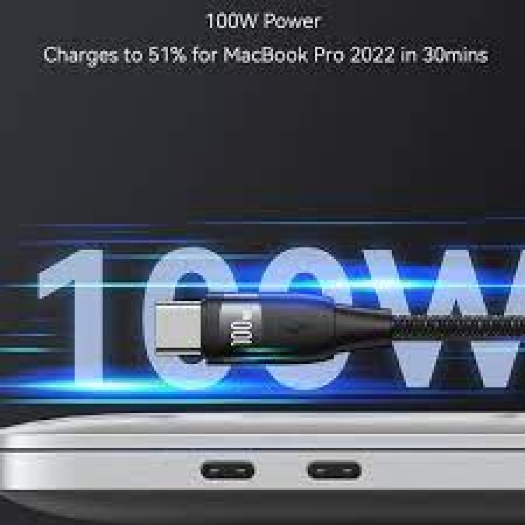 Cable de Datos U85 USB A / USB C a Tipo C 100 W 1.2M Negro SJ654 USAMS